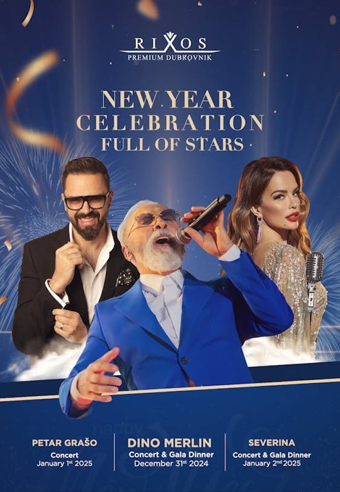 Rixos Premium Dubrovnik - First minute Novo leto z Dinom Merlinom - Megabon